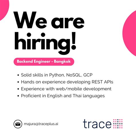 Stephanie Duke On Linkedin Engineer Opportunity Backenddeveloper Thailand Vacancy