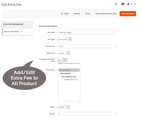 Magento 2 Extra Fee Extension