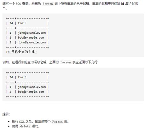 196 删除重复的电子邮箱 Delete Garrettwale 博客园