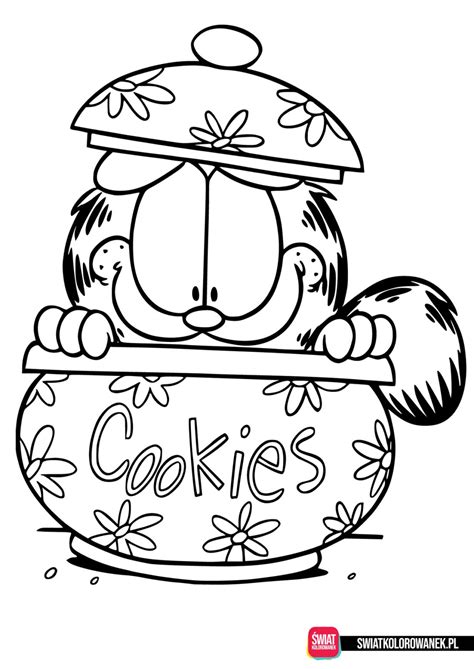 Garfield Kolorowanka Kolorowanki Do Druku Images And Photos Finder