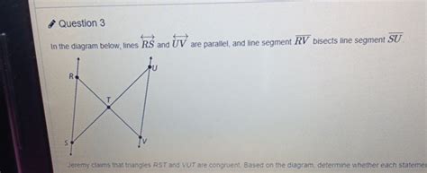 Solved Question 3in The Diagram Below Lines Rsharr ﻿and
