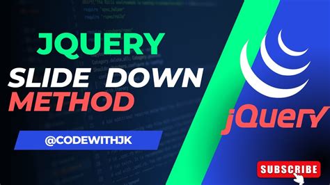 Slide Down Jquery Effects Html Css Jquery Tutorial Youtube