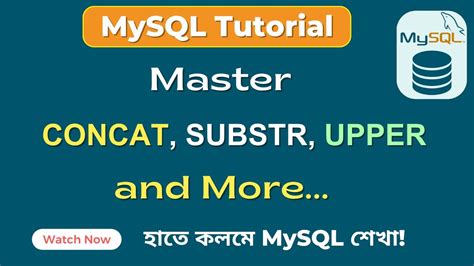 Mysql String Functions You Must Know Learn Concat Substr Lpad Rpad Upper And Lower Fast
