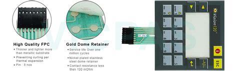 Unitronics V120 22 R6c V120 22 R34 Terminal Keypad Repair Unitronics Vicpas