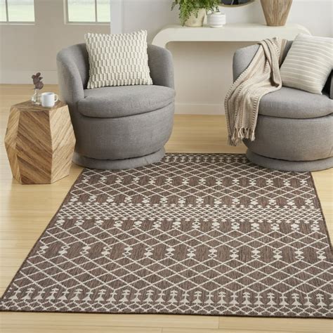 Nourison Positano Indooroutdoor Natural 4 X 6 Area Rug 4x6