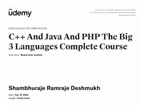Shambhuraje Deshmukh On Linkedin Cpp Java Php