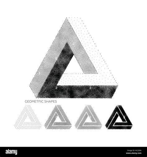 Vector Geometric Abstract D Triangles Stock Vector Image Art Alamy