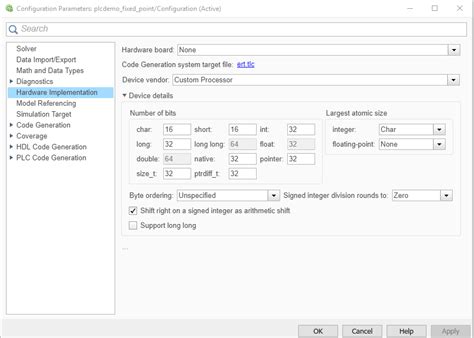 Fixed Point Simulink Plc Coder Structured Text Code Generation
