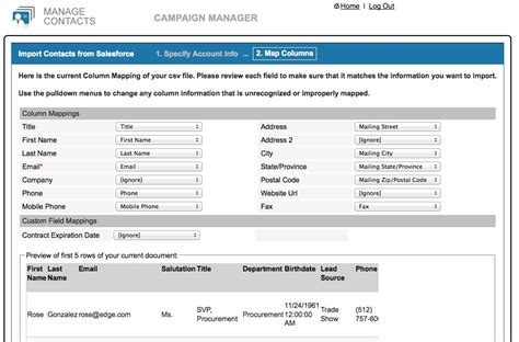 Importing Contacts And Leads From Salesforce
