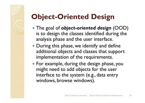 Object Oriented Systems Development Life Cycle Ppt Pdf Operating