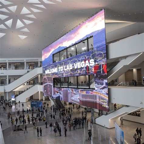 Las Vegas Convention Center Interior 22miles Launches 10k Video Wall