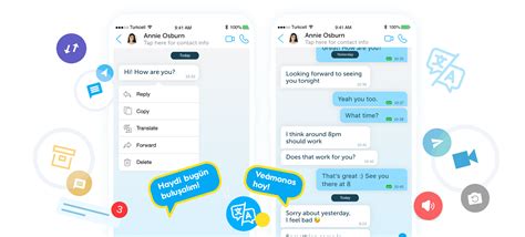 instant translation function for bip bip instant messaging voice and video chat