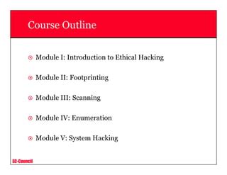 Ceh V Module Student Introduction PPT