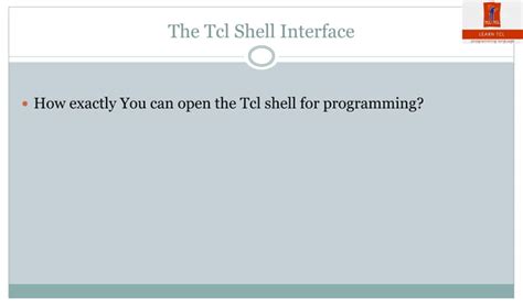 Introduction To Tcl Programming Tcltk By Gaurav Roy Ppt