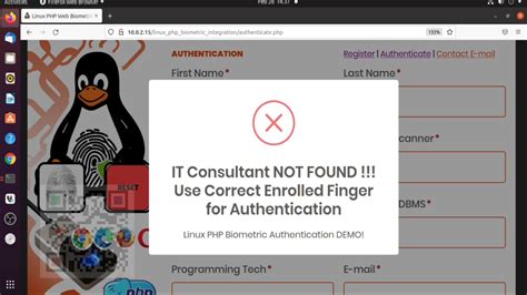 Php Web Biometric Integration In Linux Joseph Mwema Biometrics Engineer