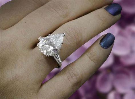 I Flawless Gia Certified 5 Carat Pear Cut Diamond Solitaire Engagement