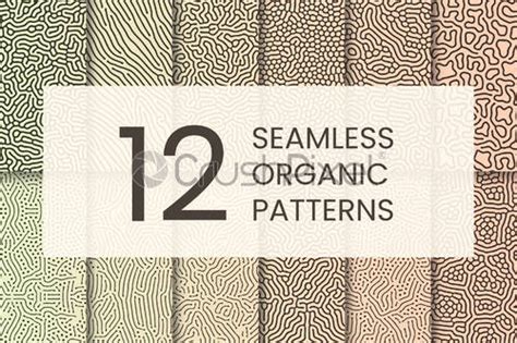 Vector Seamless Pattern Monochrome Organic Shapes Texture Abstract Rounded Messy Stock Vector