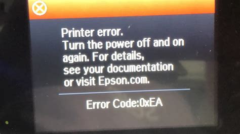 Epson Printer Error Code XEA Causes And Solutions BCH OFF