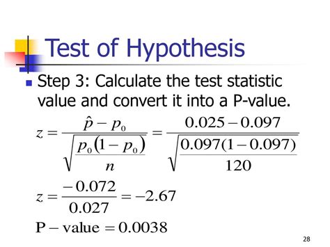 inference confidence interval for p ppt download