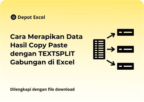 Cara Merapikan Data Hasil Copy Paste Dengan Textsplit Gabungan Di Excel