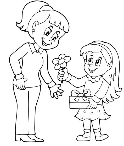 Раскраски День Матери Для Детей 70 фото