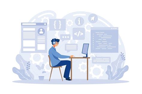 Premium Vector Website Development Web Design Programming And Coding Php And Mysql