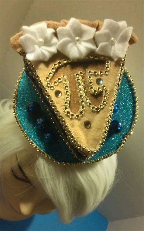 Pi Day Blueberry Pie Party Hat With Crystal Beads