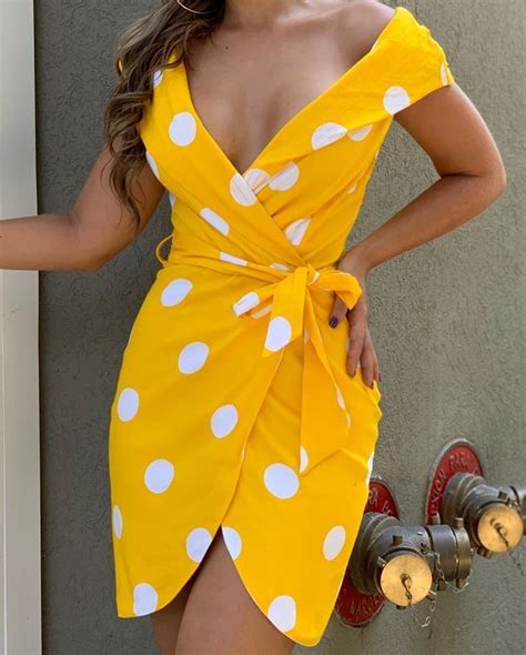 Cute Polka Dot Wrap Dress Jurken Outfitset Kinderkledij