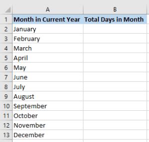 How To Get Total Days In Month In Excel 7 Easy Ways