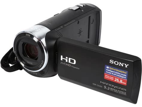 SONY Handycam CX405 HDR-CX405/B Black 1/5.8'' back-illuminated Exmor R ...