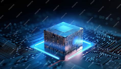 Premium Ai Image Ai Processor Chip Of Cube Technology Artificial