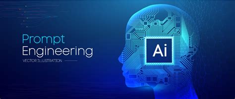 Prompt Engineering Ai And Data Visualization Vector Image