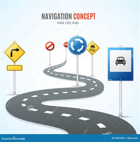 Navigation Concept Vector Stock Vector Illustration Of Safety 73834497