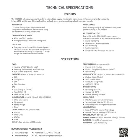 Genset Health Monitoring System Cell900g Hunch Automation