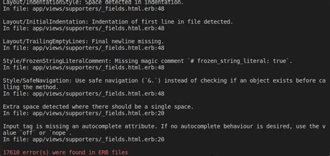 Bug Erb Lint Errors · Issue 1215 · Houdiniprojecthoudini · Github