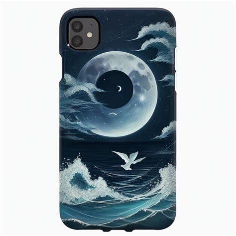 Premium Ai Image Smartphone Casing With A Sea View Theme At Night Ai Generated