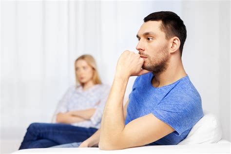 Premium Photo Unhappy Couple Having Argument At Home