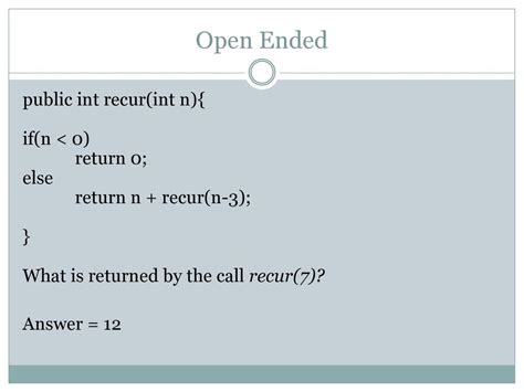 recursion review mr jacobs ppt download