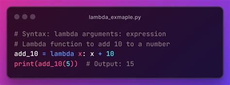 Tharuneshwar S On Linkedin Pythonprogramming Lambdafunction
