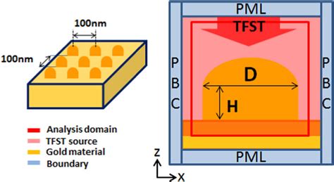 3d Fdtd Simulation Model Of The Anf Substrate Download Scientific