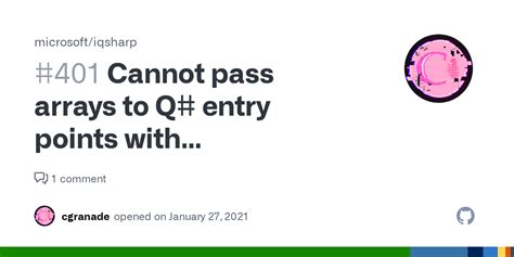 cannot pass arrays to q entry points with qsharp azure execute · issue 401 · microsoft