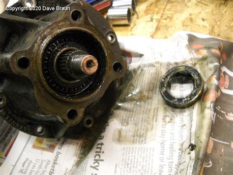 Spitfire Restoration Differential Rear Diff Front Seal Removed