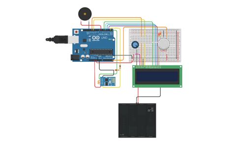 Circuit Design Smoke Detector Tinkercad