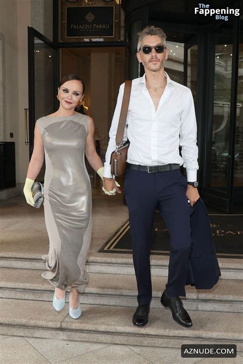 Christina Ricci Sizzles In Silver At Fendi Spring Summer Fashion Show Aznude