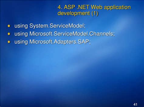 PPT SAP NET Application Visual Studio Integration PowerPoint Presentation ID