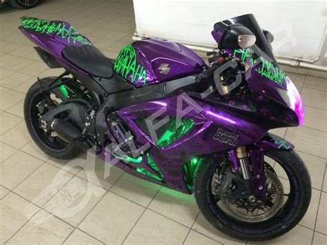 Suzuki GSX-R. Эксклюзивный тюнинг оптики и RGB-подсветка мотоцикла ...