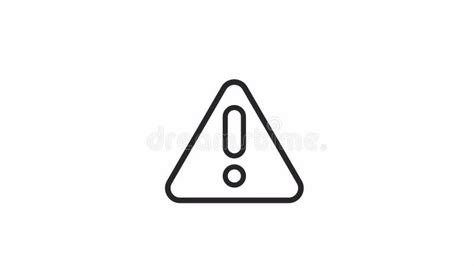 Animated Warning Linear Ui Icon Stock Video Video Of Message Mobile 256706379