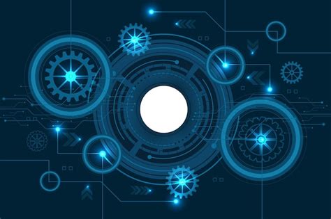 Premium Vector Abstract Futuristic Circle Sci Fi Technology Innovation Concept Background