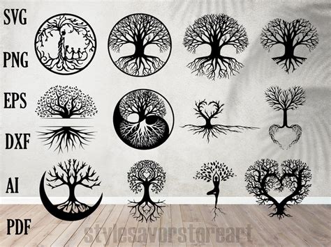 Tree Of Life SVG Bundle Tree Of Life Clipart Tree Of Life SVG Cut Files For Cricut Family