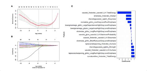 Radiomics Features Selection The Least Absolute Shrinkage And